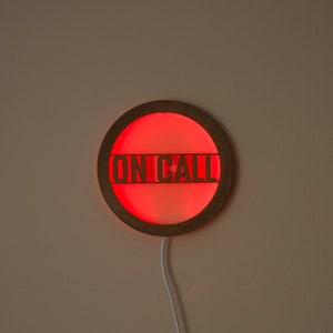 On Call LED Desk Sign: 3d-printed 5-inch USB Business Light With Switch ...