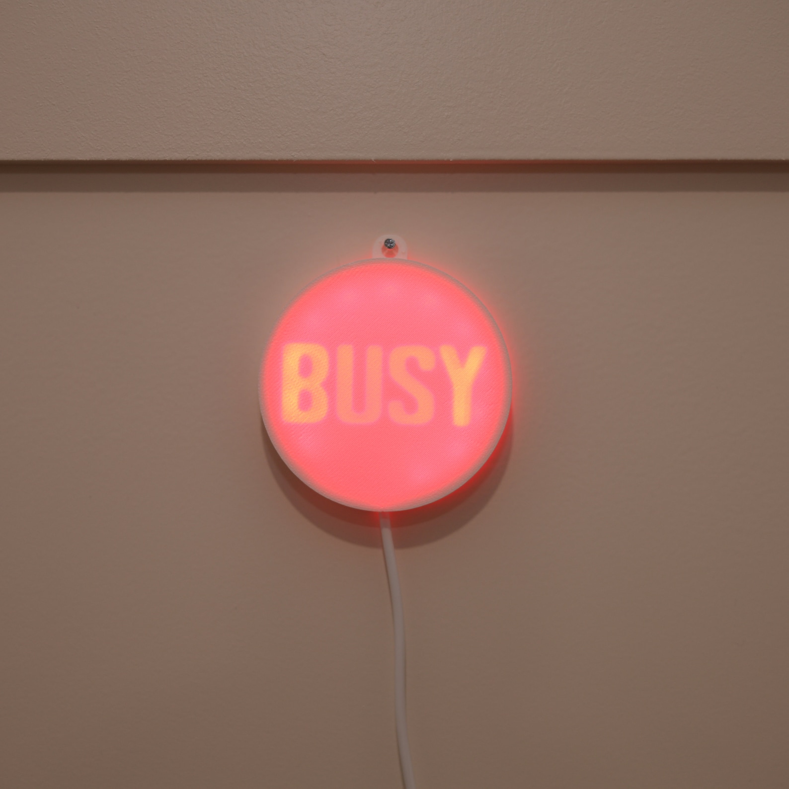 3" Busy Work Indicator on Call Light Sign - USB Powered With Switch - Etsy