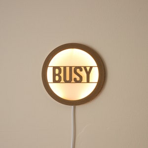 Busy USB Light - 5-inch Business Meeting Work From Home LED Neon Sign ...