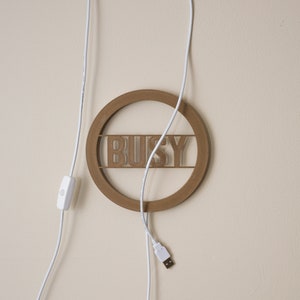 Busy USB Light - 5-inch Business Meeting Work From Home LED Neon Sign ...