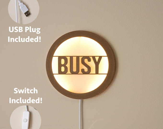 Do Not Disturb Remote Controlled LED Light, Night Light, Office Light ...