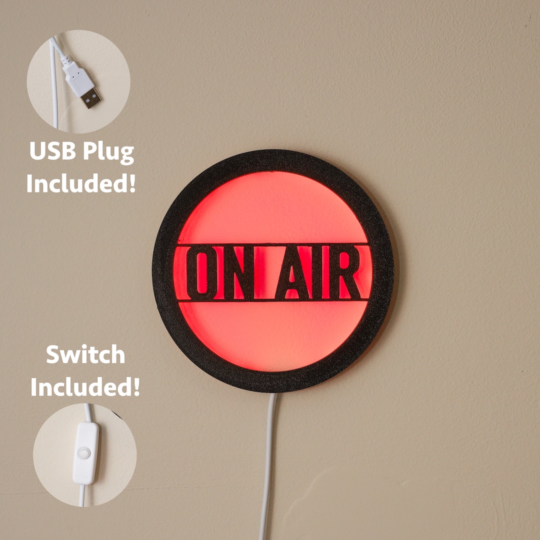 On Air USB Light - 5-inch Work From Home Recording LED Neon Sign With ...
