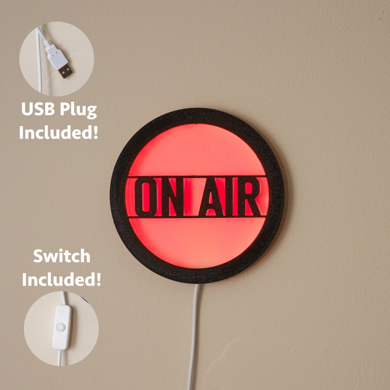 Video and Audio Recording in Progress Sign - Etsy