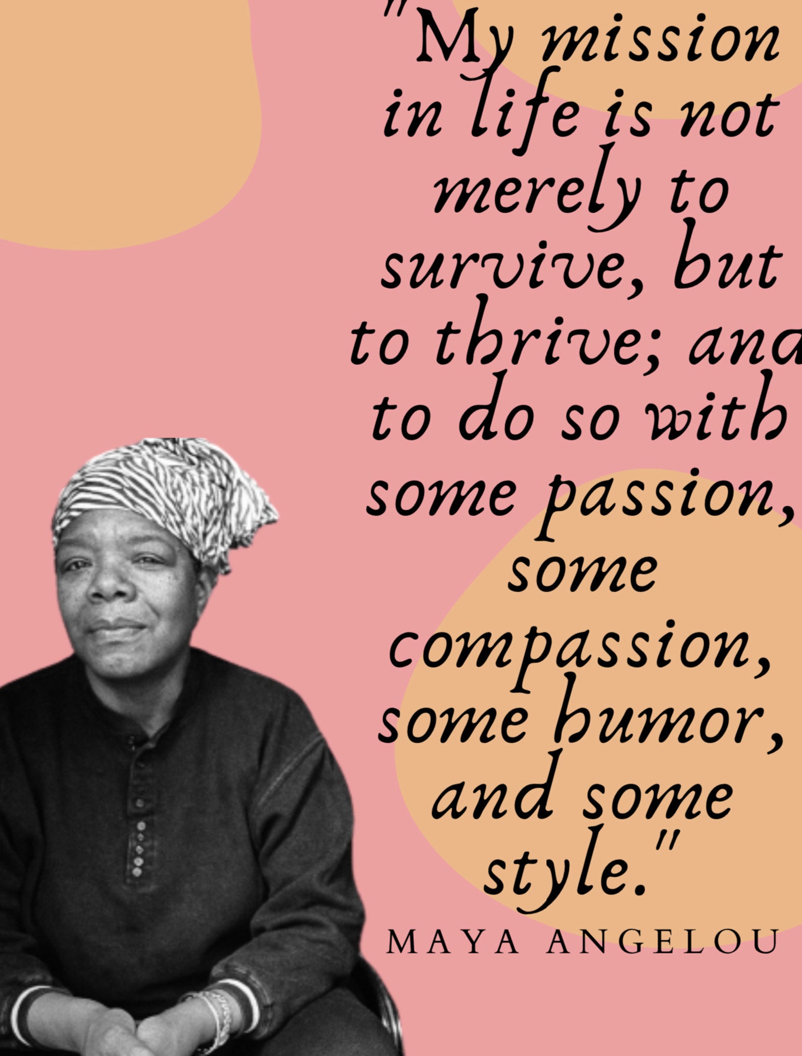 Maya Angelou Quote Print - Etsy