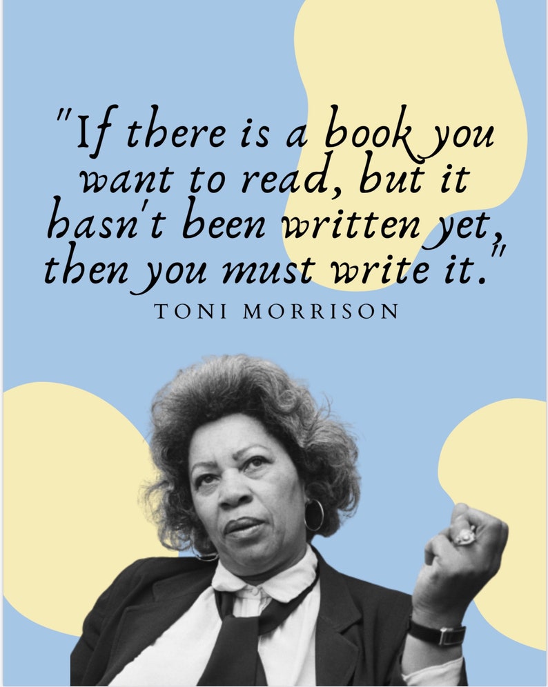Toni Morrison Quote Poster - Etsy