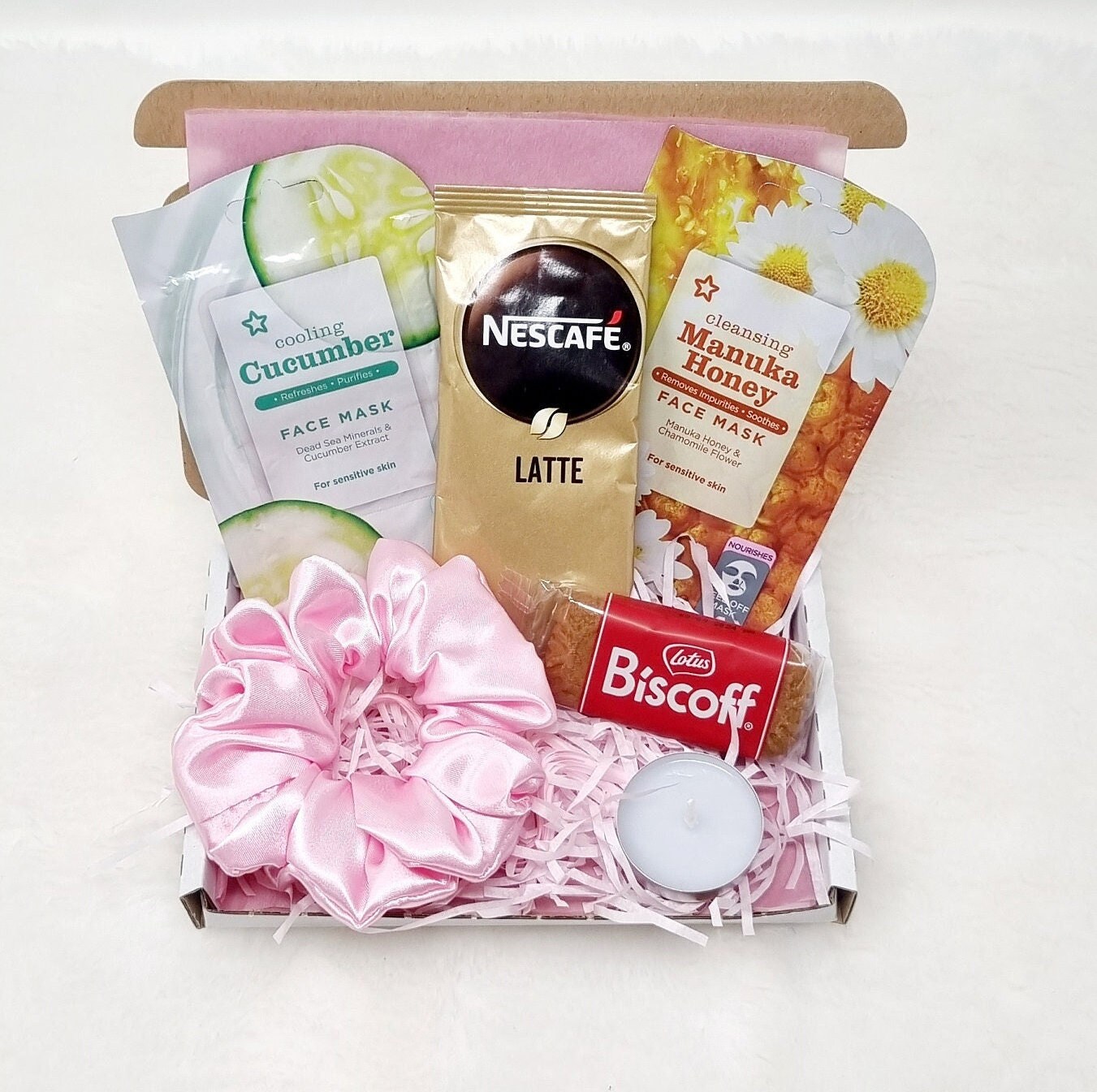 Mini Spa Pamper Set With Satin Scrunchie, Choose Your Style, Perfect ...