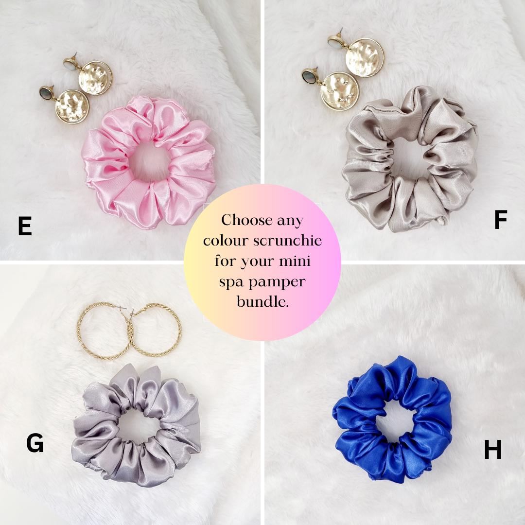Mini Spa Pamper Set With Satin Scrunchie, Choose Your Style, Perfect ...