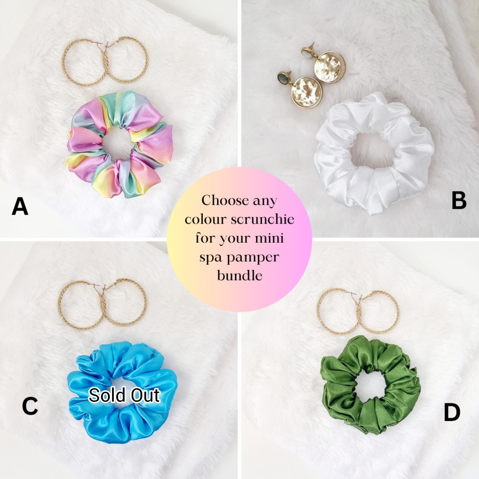 Mini Spa Pamper Set With Satin Scrunchie, Choose Your Style, Perfect ...