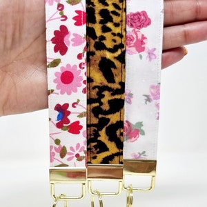 Key Holder Fabric Key Chain Fabric Key Wristlet Handmade - Etsy UK