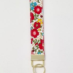 Key Holder Fabric Key Chain Fabric Key Wristlet Handmade - Etsy UK
