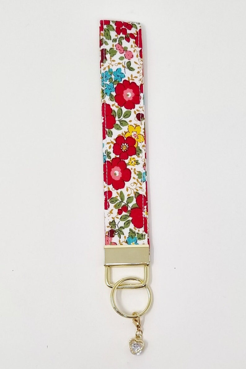 Key Holder Fabric Key Chain Fabric Key Wristlet Handmade - Etsy UK