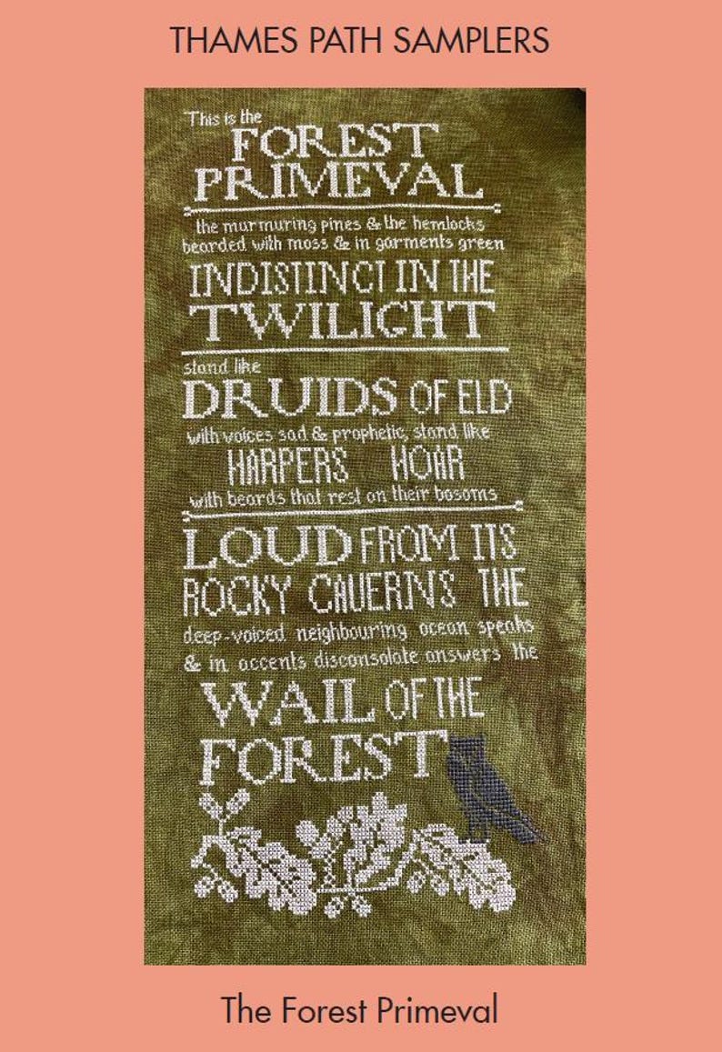 The Forest Primeval Cross Stitch Chart - Etsy