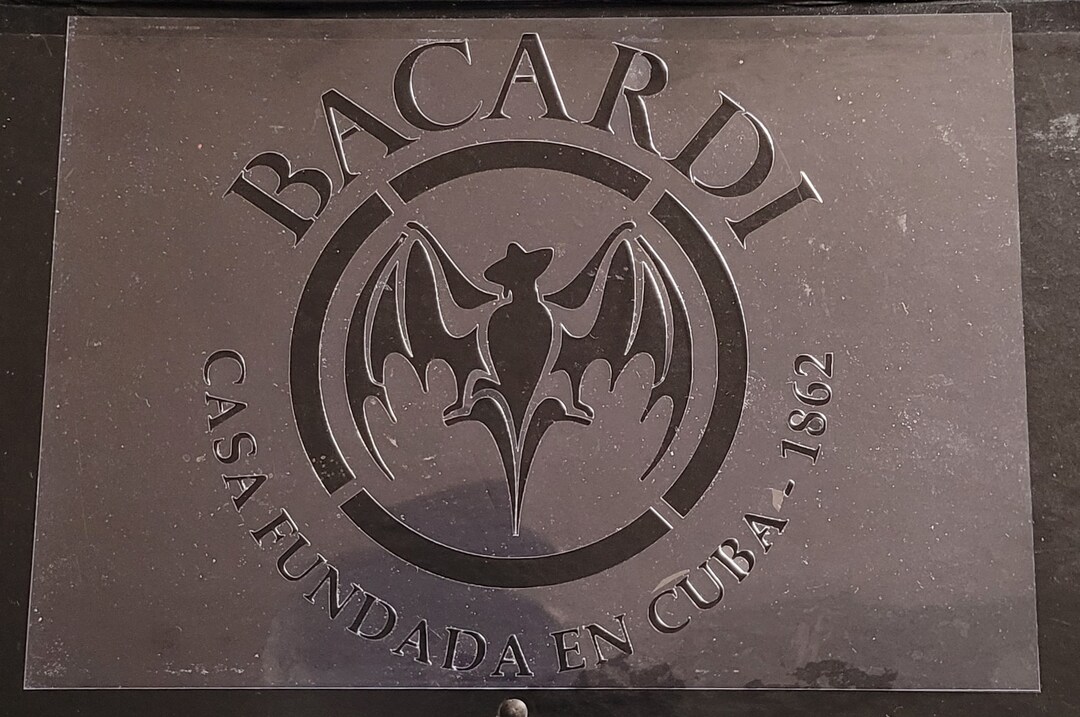 A4 Bacardi Stencil - Etsy UK