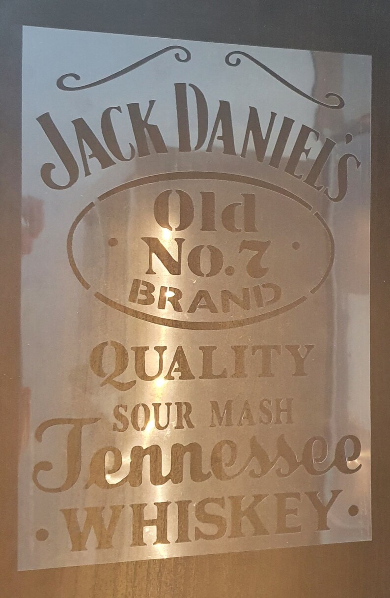 A4 Jack Daniel's Stencil - Etsy UK