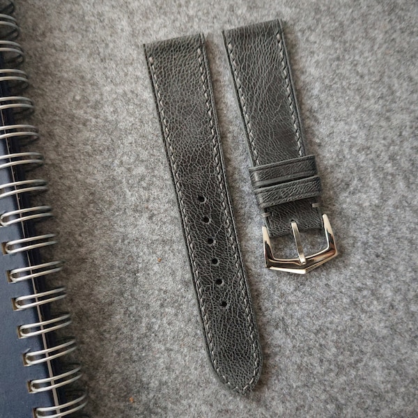 Canvas Leather Watch Strap - Etsy