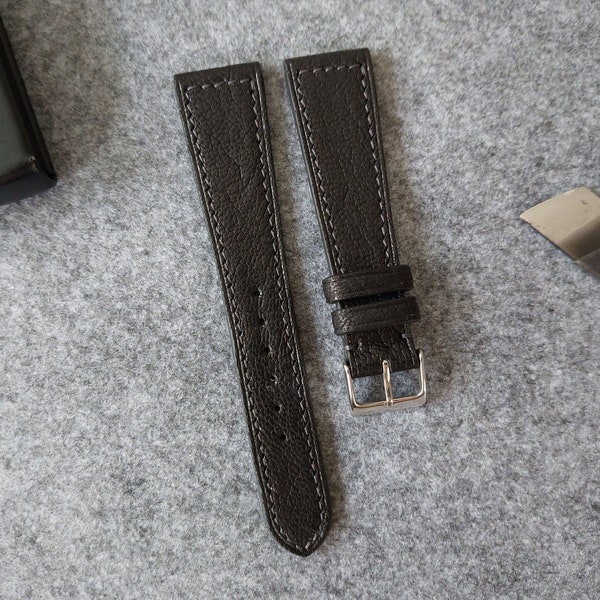 Stitched Leather Watch Strap - Etsy