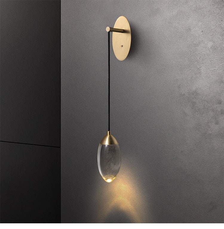 Raindrop Wall Sconce with Adjustable Cord