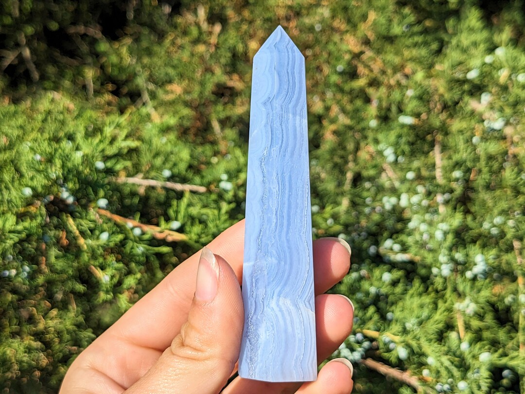 Beautiful High Quality Blue Lace Agate Tower - OOAK Crystal Tower - Etsy