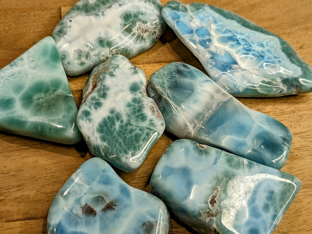 High Grade Larimar Slices - You Choose - Etsy