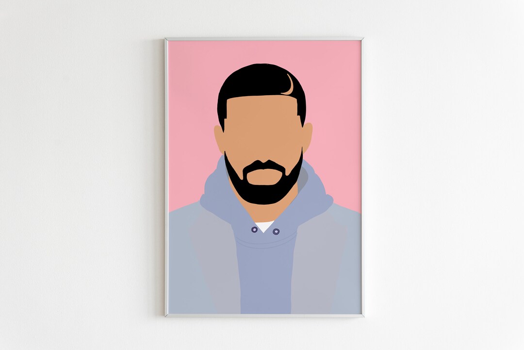 Drake Poster,minimalist Modern Art Print,drake Art Print, Drake Wall ...