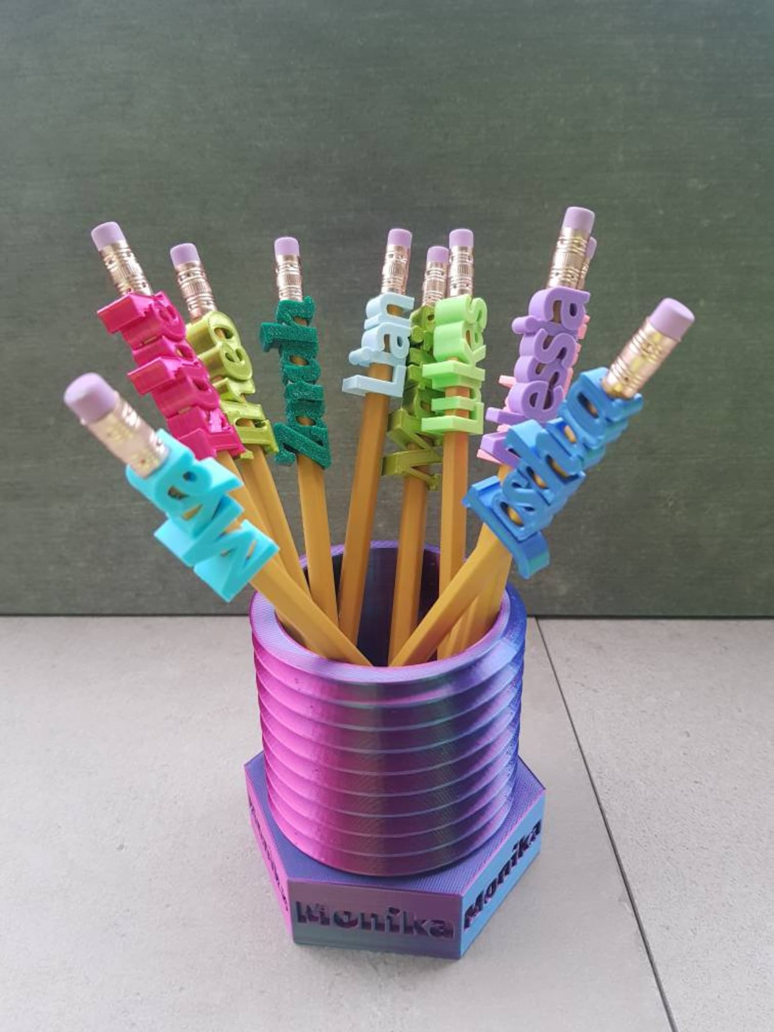 Personalized Pens With Removable Names, for Left-handed and Right ...