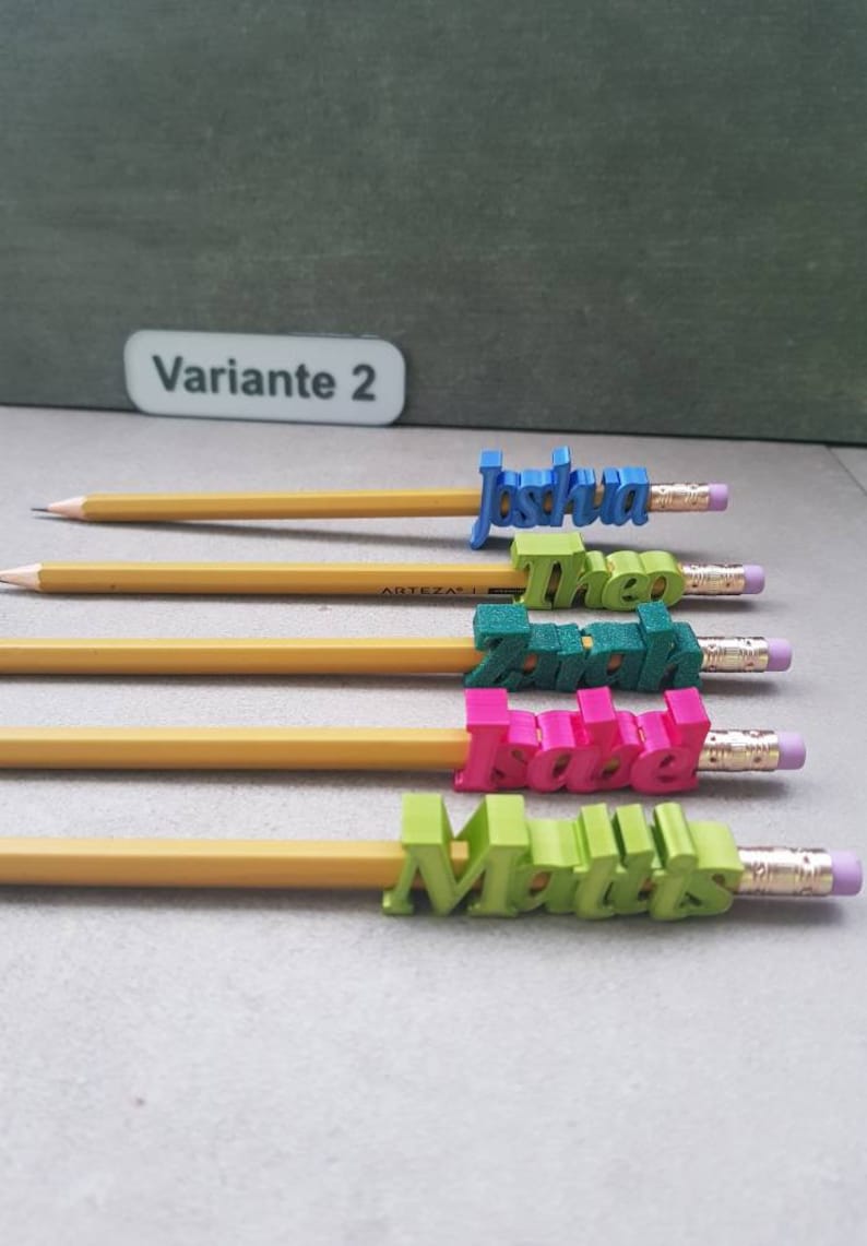 Personalized Pens With Removable Names, for Left-handed and Right ...