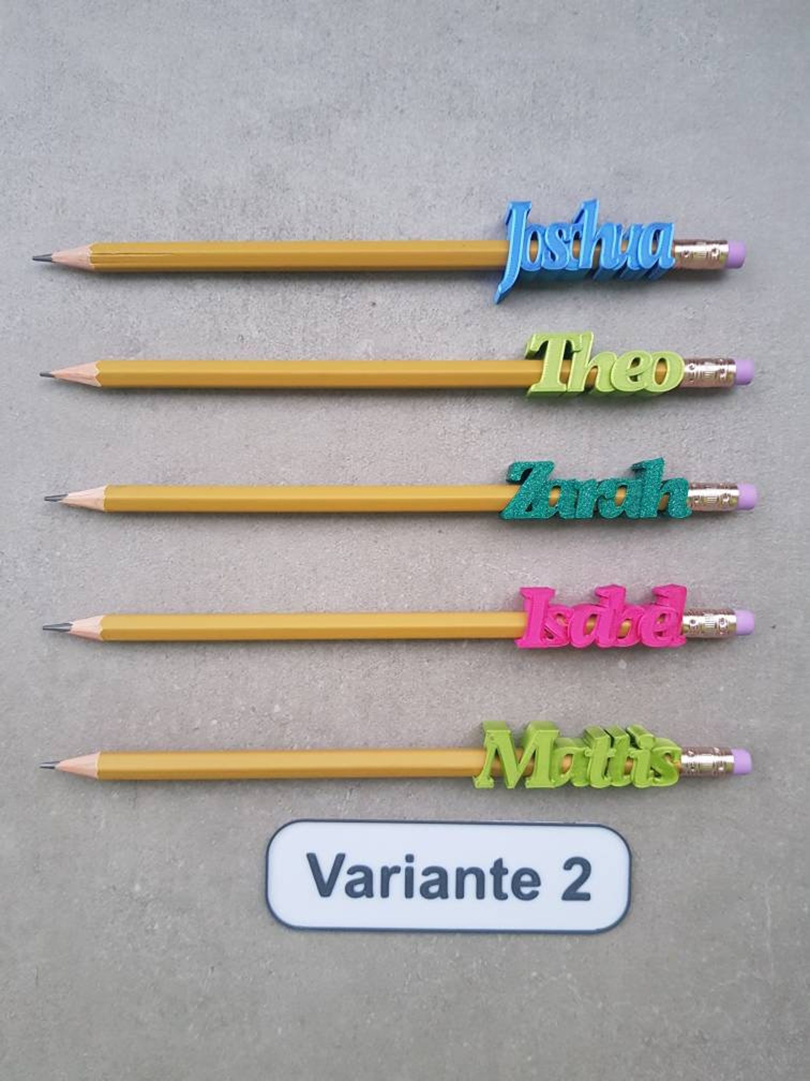 Personalized Pens With Removable Names, for Left-handed and Right ...