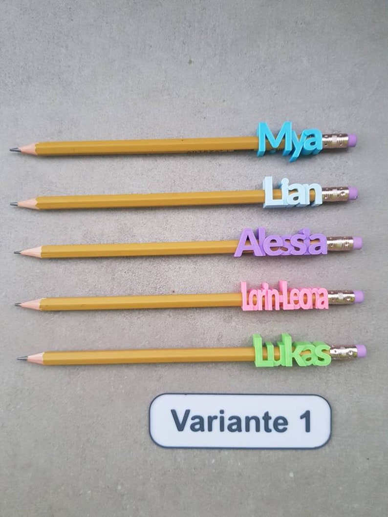 Personalized Pens With Removable Names, for Left-handed and Right ...