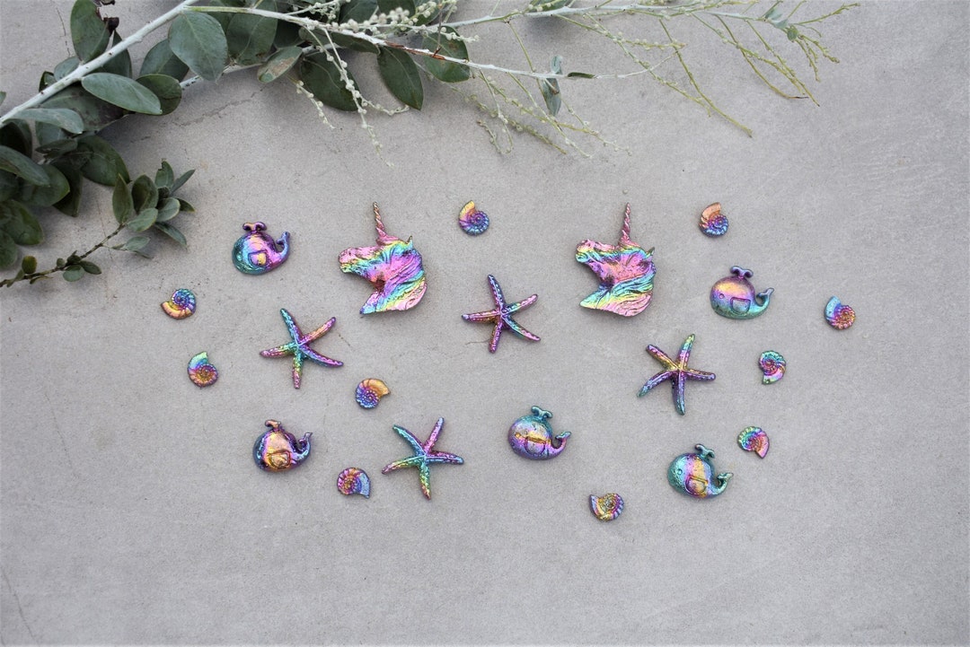 Bismuth Unicorn, Starfish, Whale and Seashell Carvings - Etsy