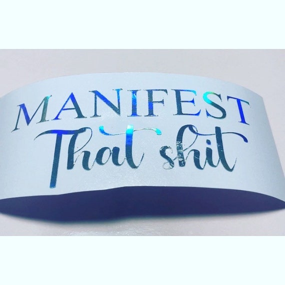 Manifest Vinyl Decal Stickers Labels Manifestation Decals | Etsy