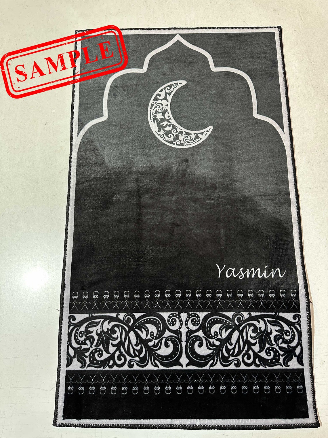 Personalized Prayer Mat | Islamic Modern Rug Non-slip, Design Sajada ...