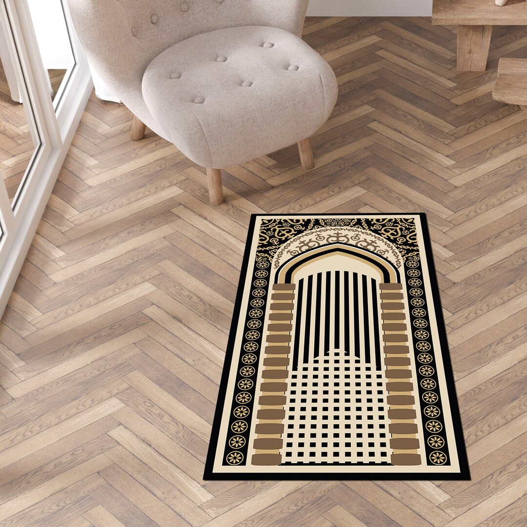 Personalized Prayer Mat | Islamic Modern Rug Non-slip, Design Sajada ...