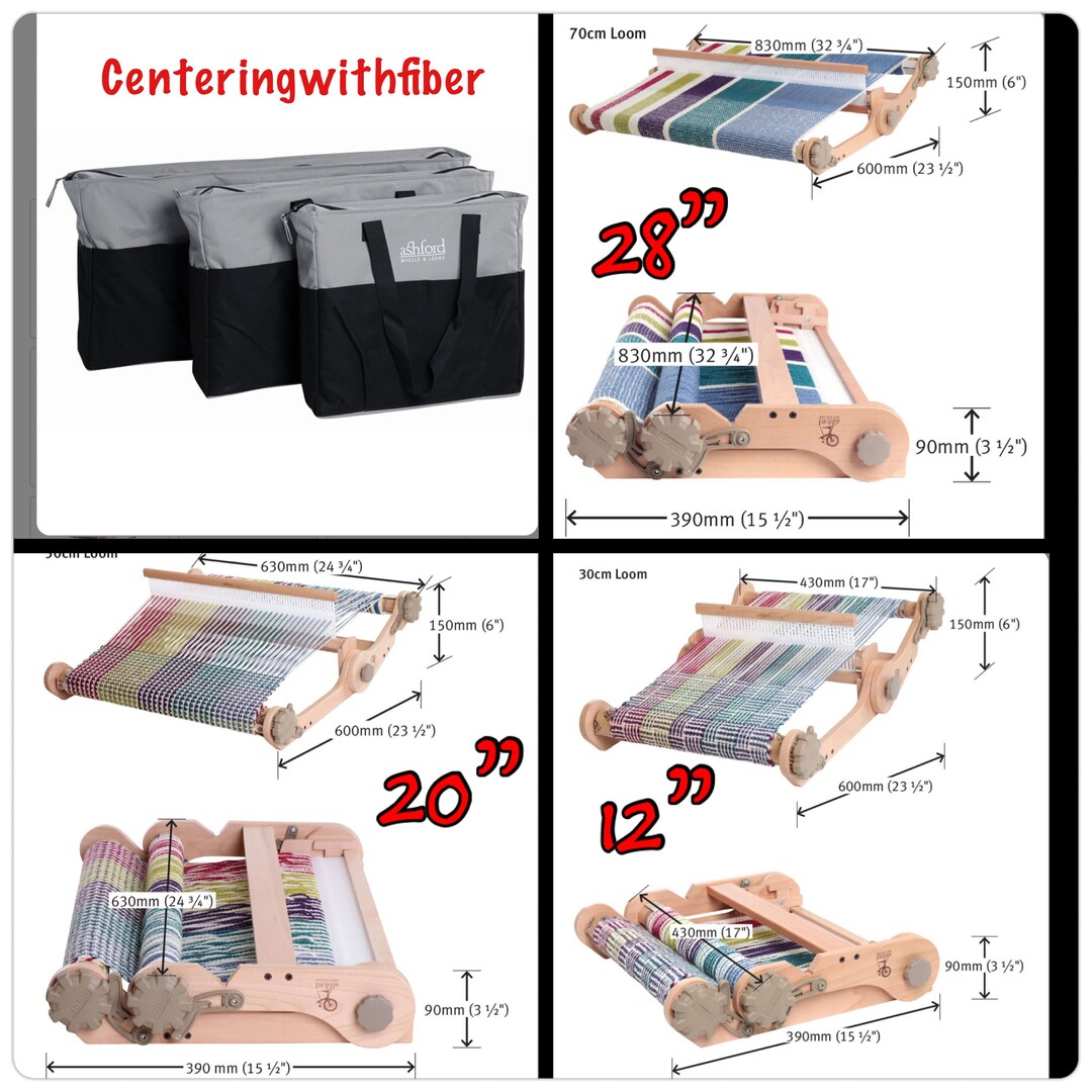 Ashford Knitters Folding Loom Lacquered Assembled, Including Zippered ...