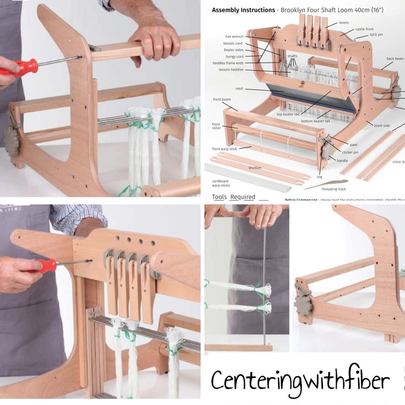 Ashford New Brooklyn 4 Harness Table Loom 16” Ashford Table Loom in ...