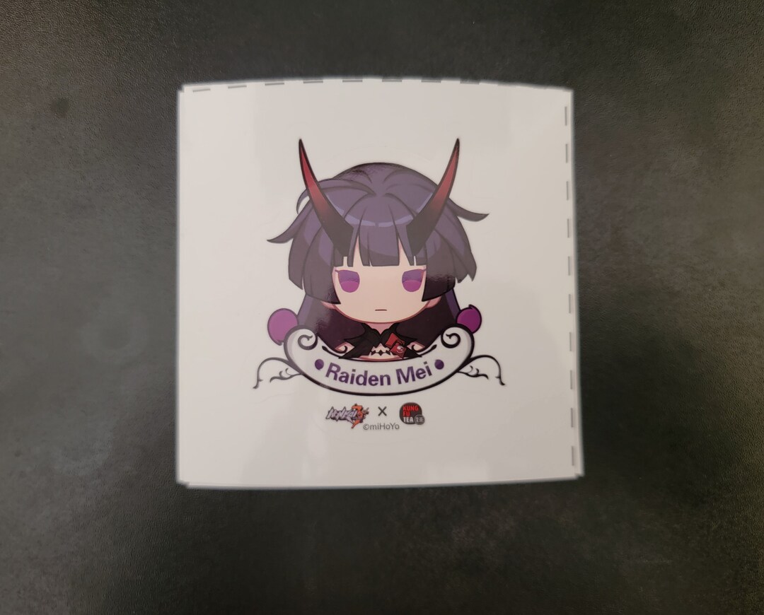 Honkai X Kung Fu Tea Limited Edition Collab Stickers - Etsy