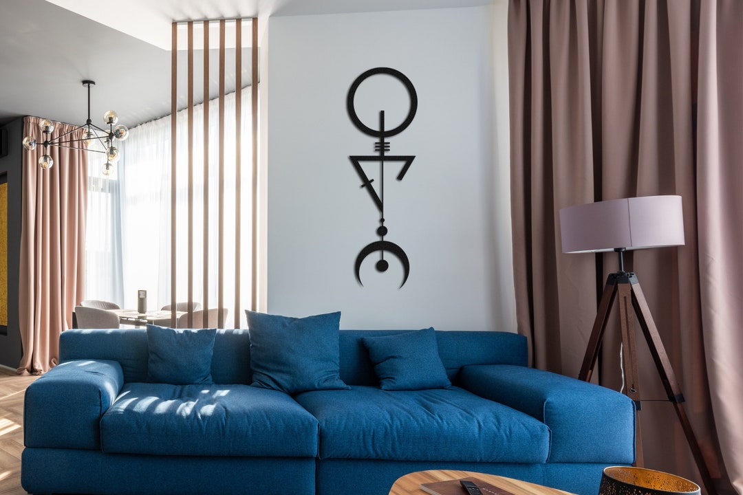 Geometric Metal Wall Art, Modern Metal Wall Art Decor Abstract ...