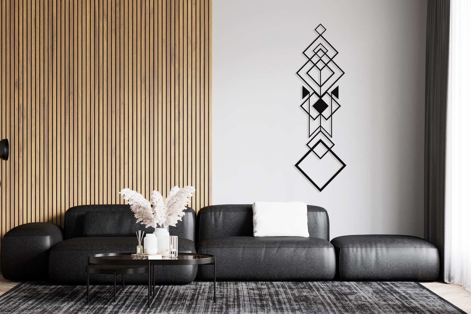 Shapes Metal Wall Decor Large Wall Art for Home Decor 3d - Etsy