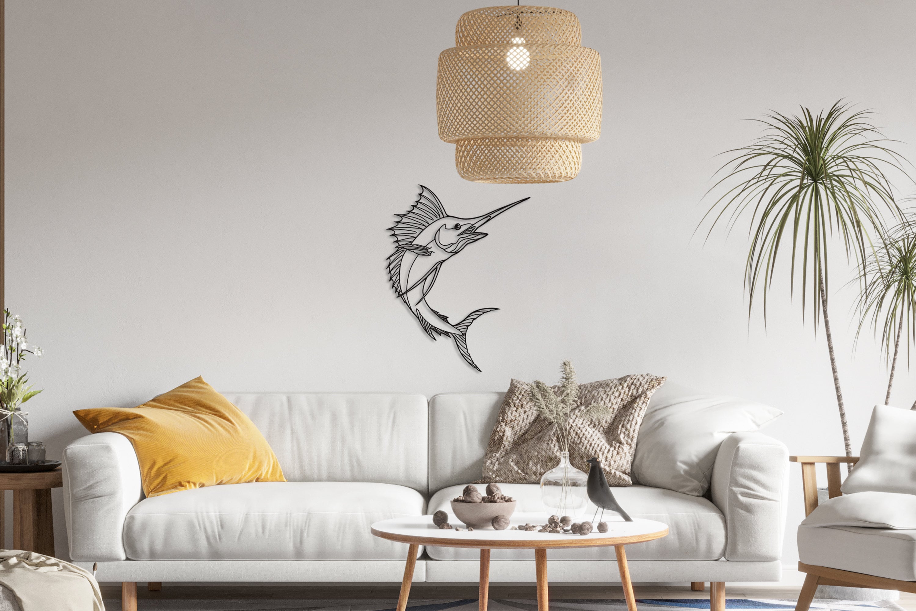 Swordfish Decor Large Wall Art Metal Wall Art Wall Hanging - Etsy