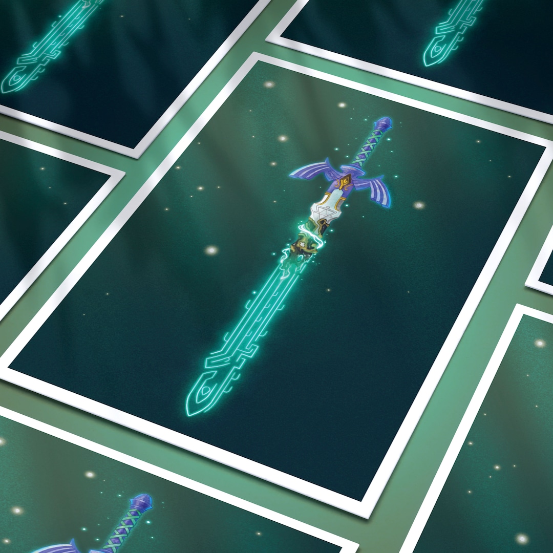 Print A6/A5 (4x6/6x8in) - Decayed Master Sword - Etsy