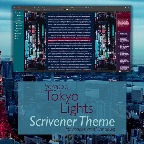 Rolling Highlands Scrivener Theme for Mac & Windows dark - Etsy