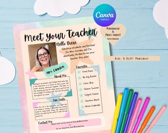 Meet the Teacher All About My Teacher Teacher About Me Meet and Greet ...