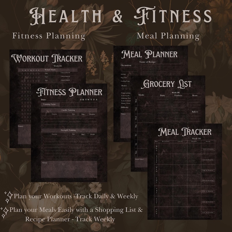 Dark Academia Journal Dark Academia Calendar Witchy Digital Planner ...