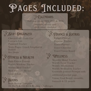 Dark Academia Journal Dark Academia Calendar Witchy Digital Planner ...
