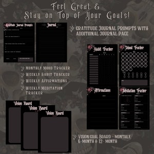 Gothic Planner Digital Planner Gothic Good Notes Planner Goth Planner ...