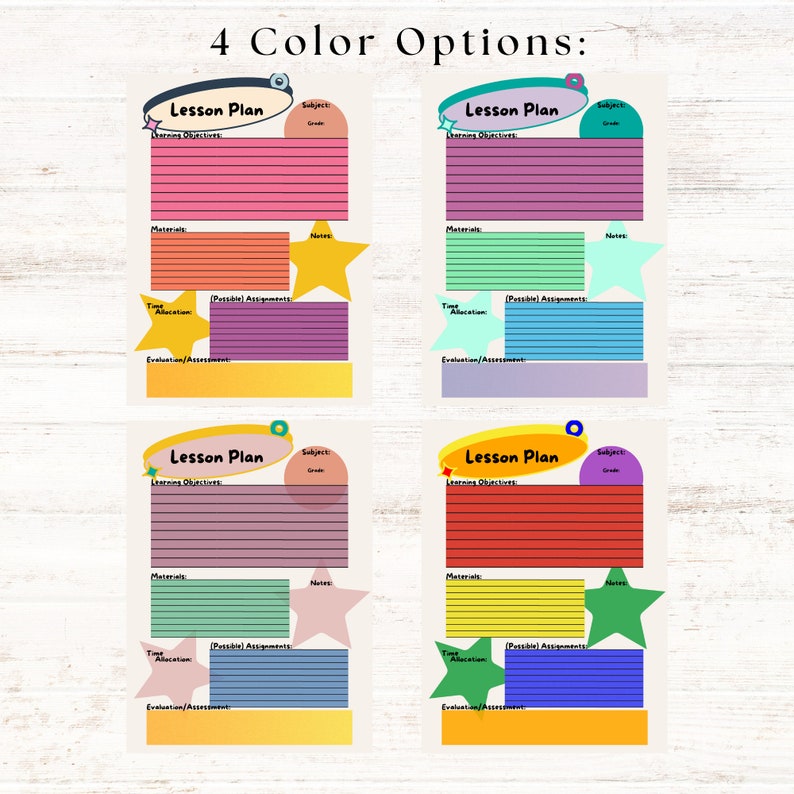 Lesson Plan Template Teacher Lesson Plans Lesson Plan Book Daily Lesson ...