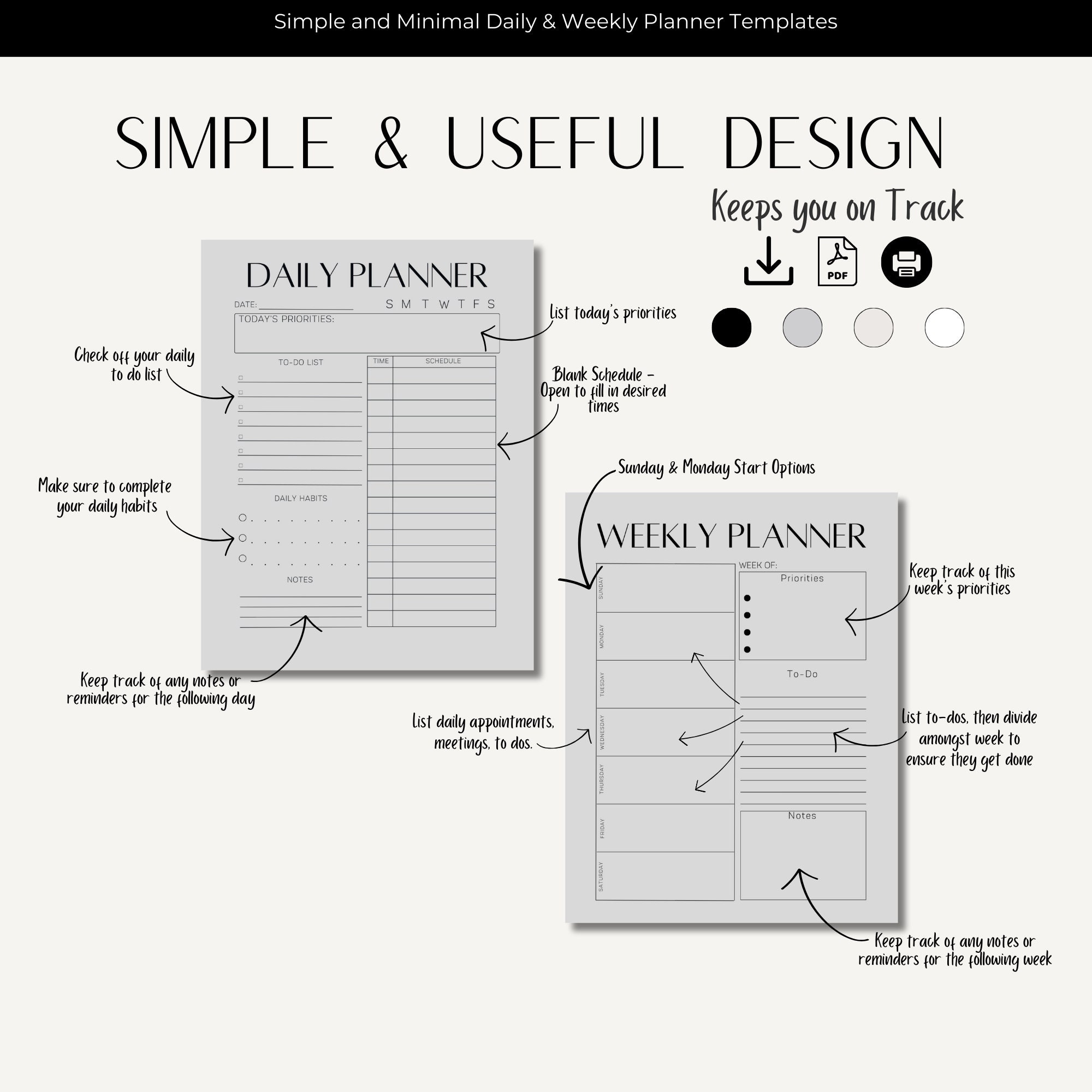 Daily Printables Good Notes Planner Digitalplanner Hourly Planner ...