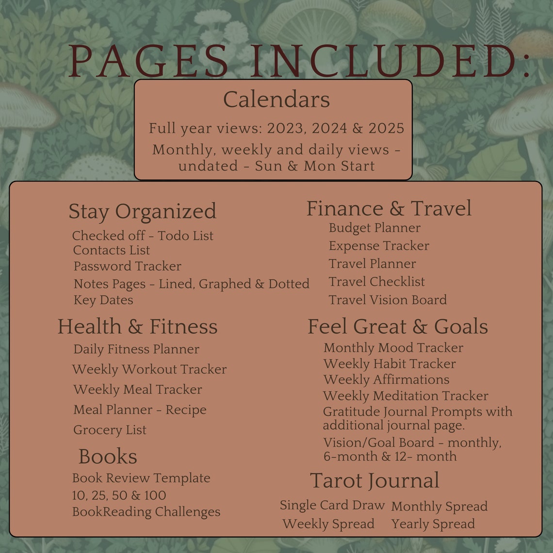 Cottagecore Planner Dark Mode Planner Digital Planner Gothic Planner ...