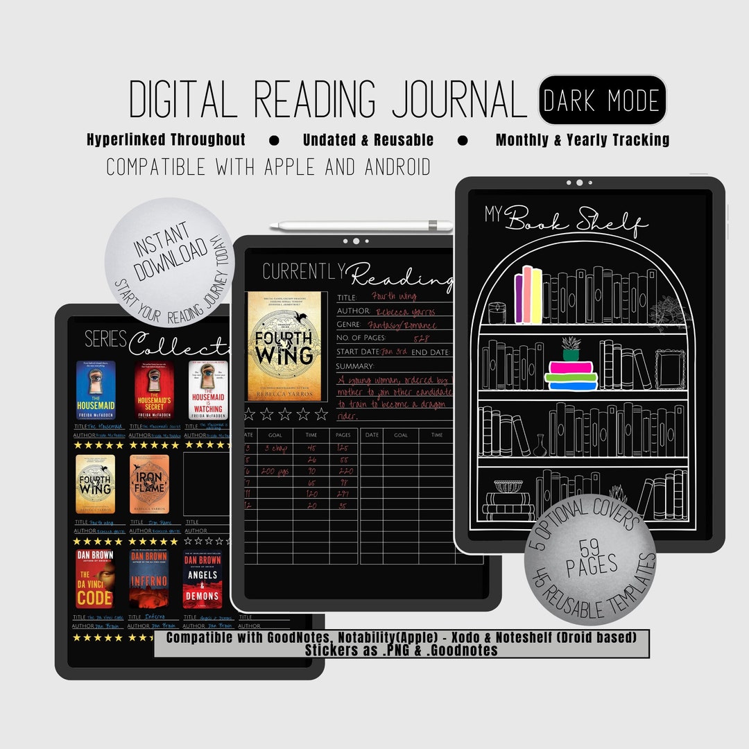 Reading Journal Digital Reading Journal Reading Journal Goodnotes ...