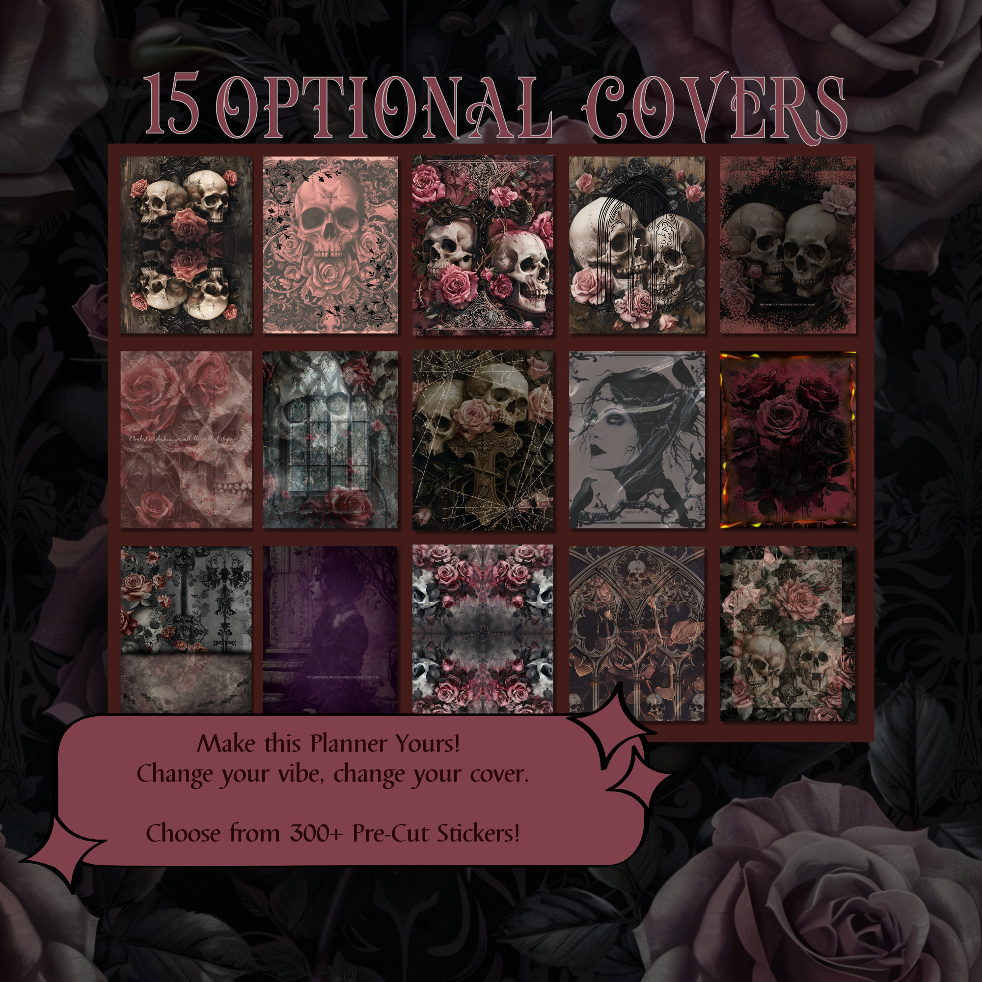 Gothic Planner Digital Planner Gothic Good Notes Planner Goth Planner ...