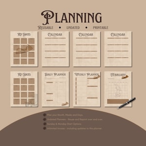 Daily Planner Printable Dark Academia Stationary Dark Academia Gifts ...